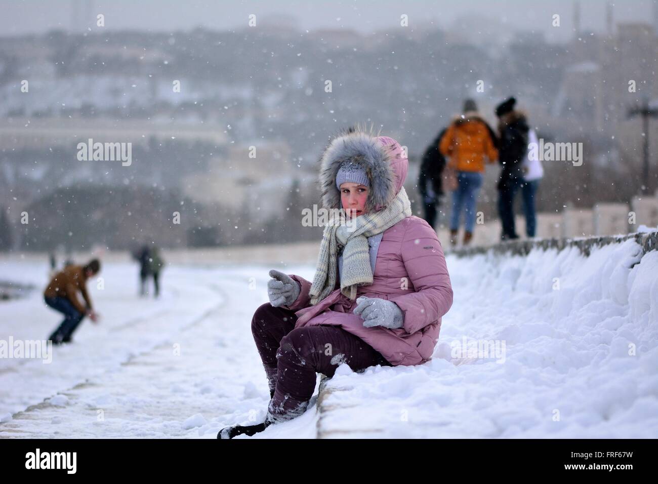 Child wrapped up for weather High Resolution Stock Photography and ...