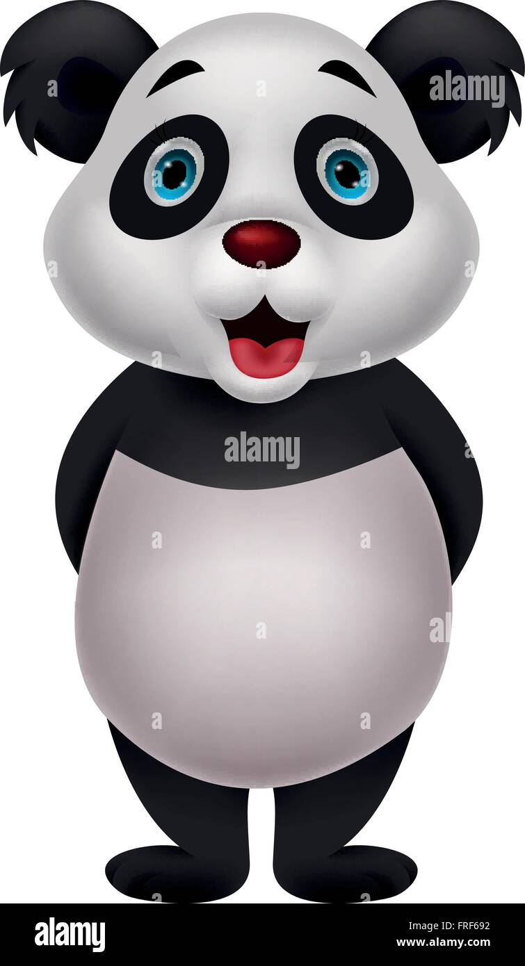 Cute panda cartoon Stock Vector Image & Art - Alamy