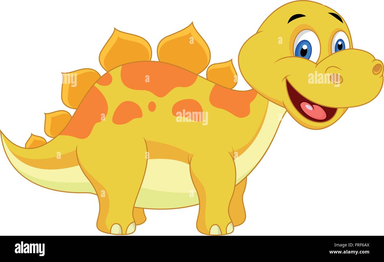 Cute stegosaurus cartoon Stock Vector Image & Art - Alamy