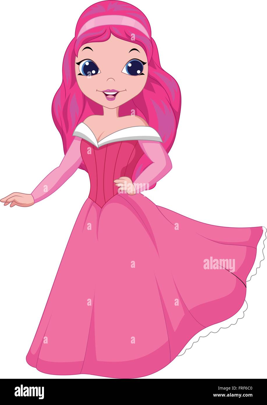 Princess cartoon hi-res stock photography and images - Alamy
