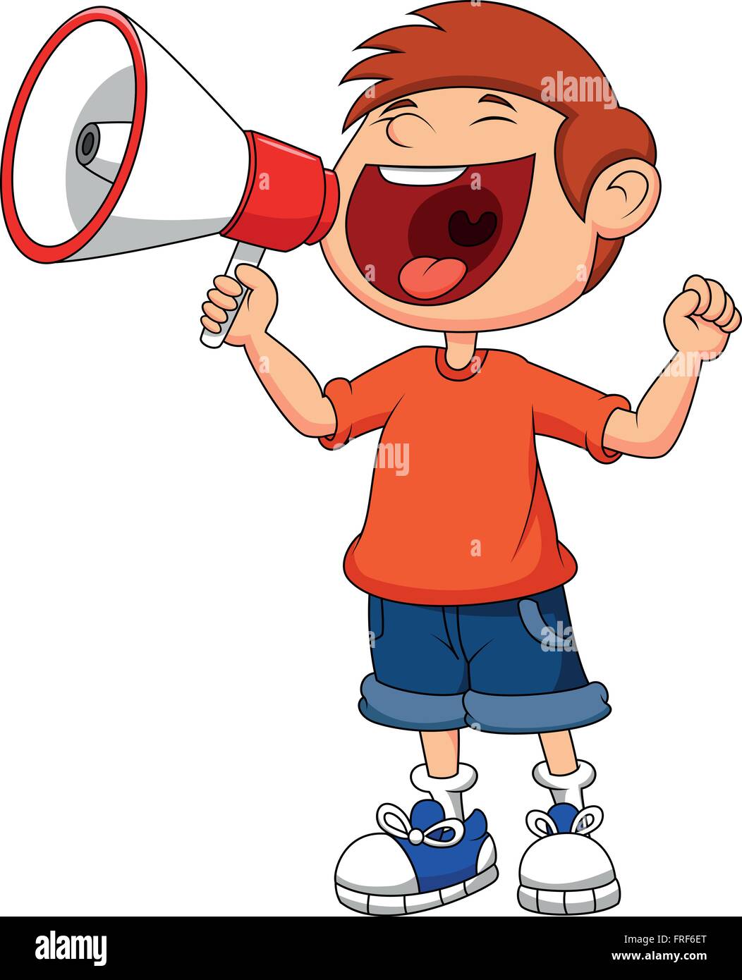 Cartoon Illustration Man Screaming Loud High Resolution Stock Photography and Images - Alamy
