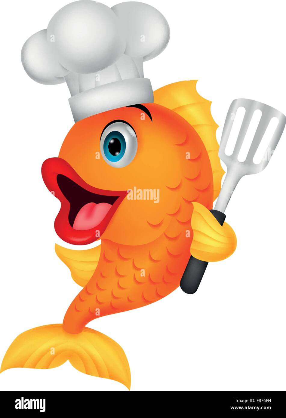 Fish chef cartoon Stock Vector Image & Art - Alamy