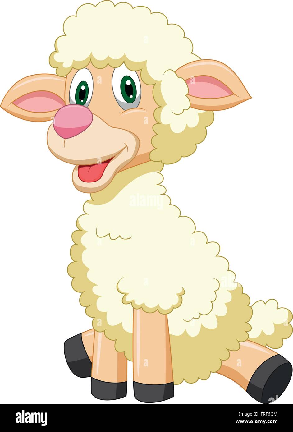 Silly sheep Stock Vector Images - Alamy