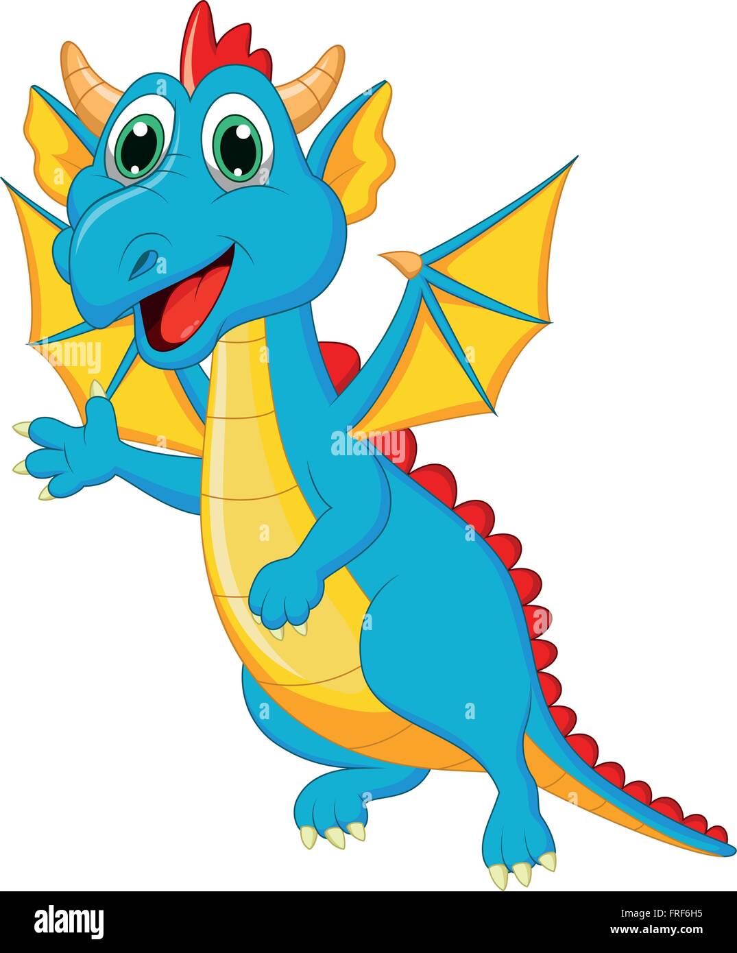 Cute dragon cartoon Stock Vector Image & Art - Alamy