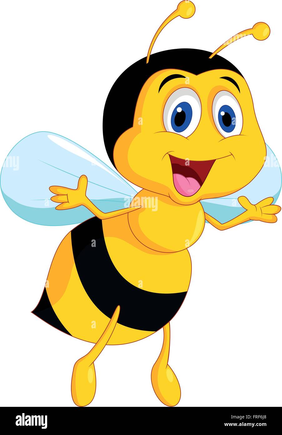 Cute bee cartoon Stock Vector Image & Art - Alamy