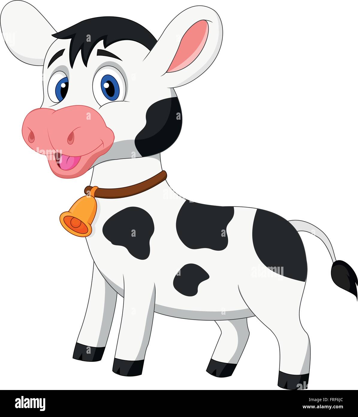 Cute cow cartoon Stock Vector Image & Art - Alamy