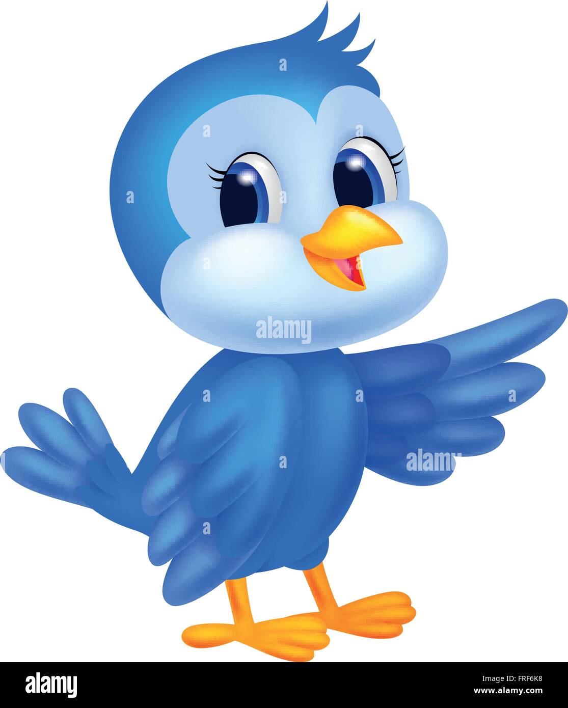 Blue bird cartoon Stock Vector Image & Art - Alamy