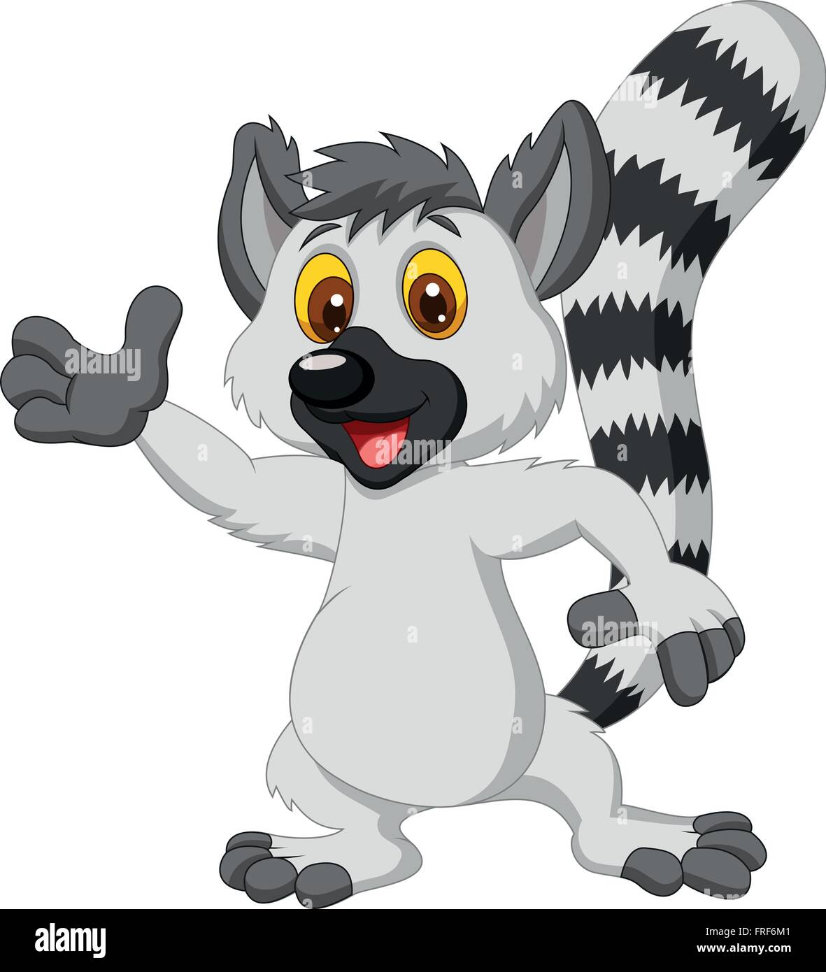 Lemur mammal icon cartoon hi-res stock photography and images - Alamy