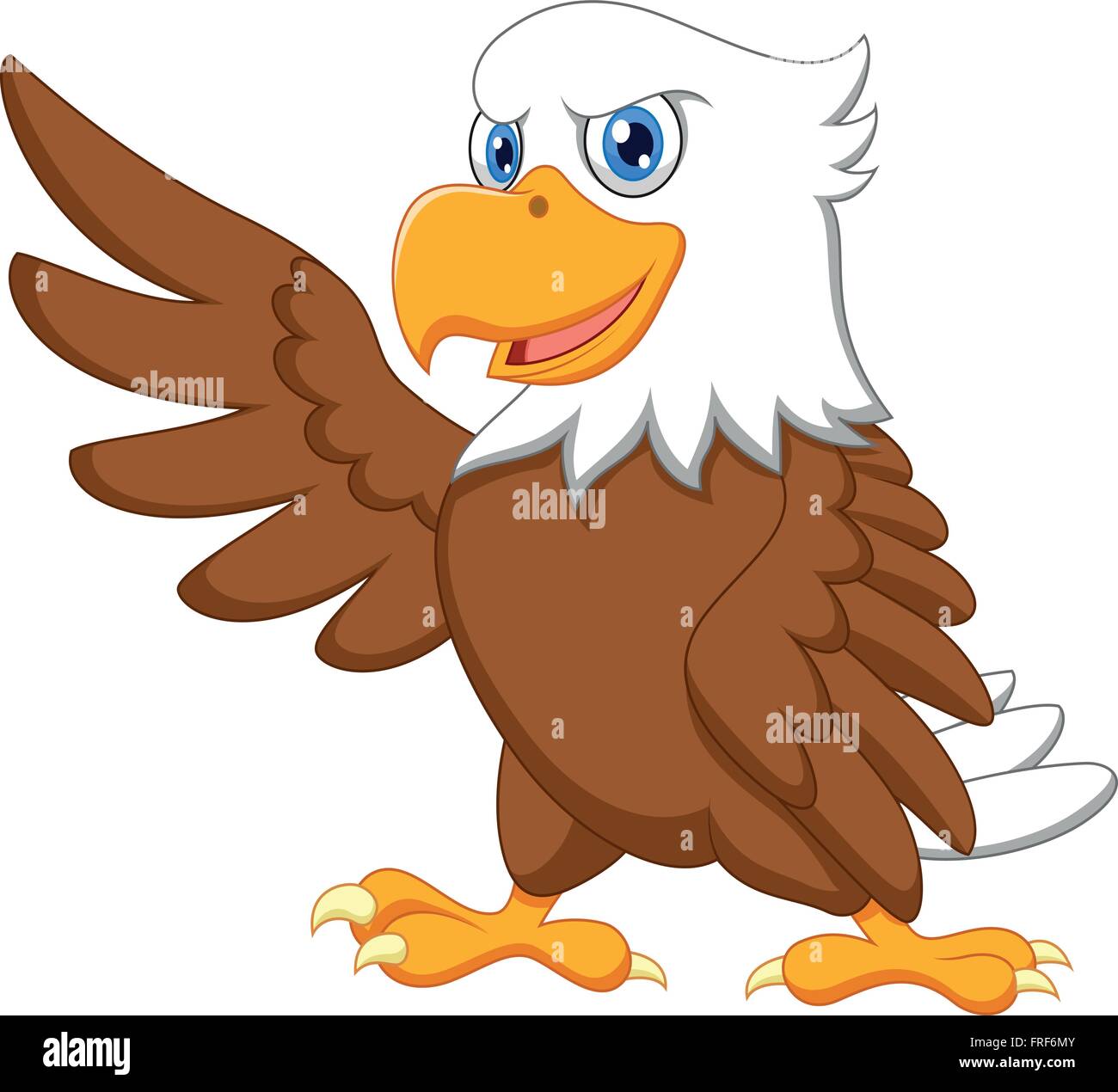 Cartoon eagle, waving Stock Vector Image & Art - Alamy