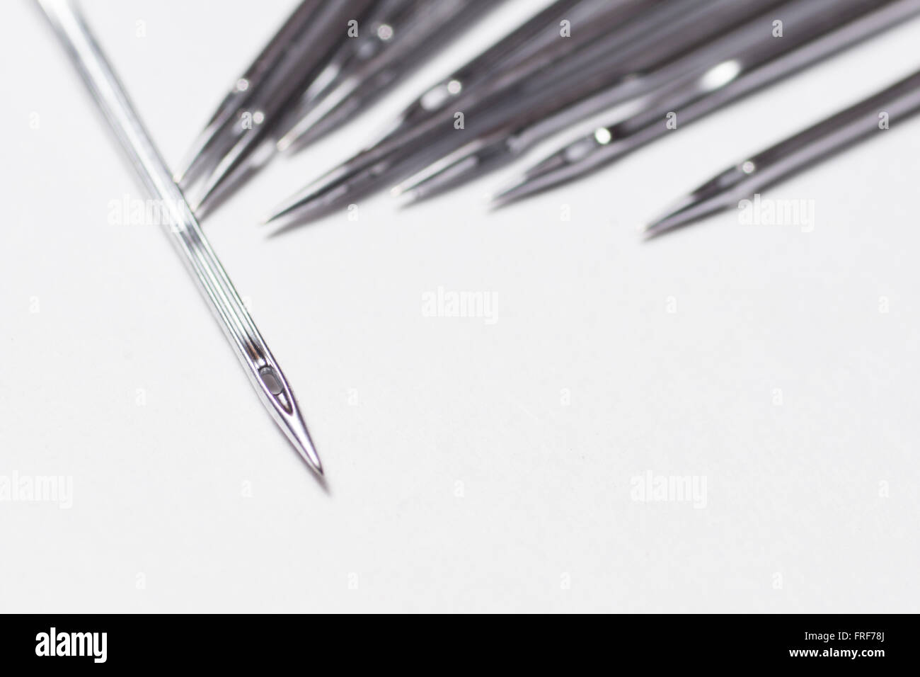 Industrial machine sewing needle. High resolution image depicting ...