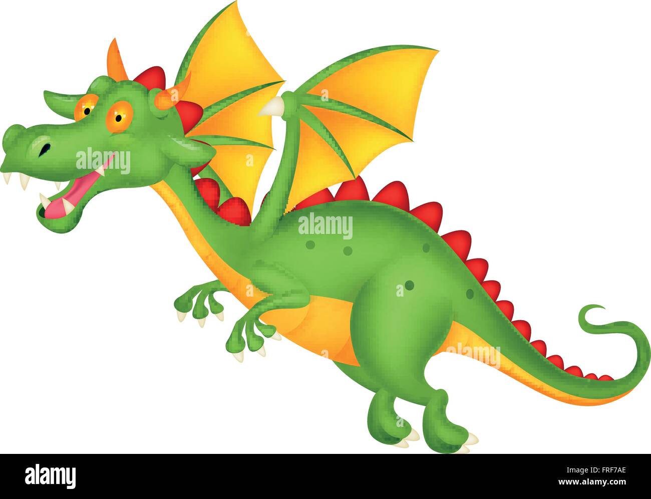 Cute dragon flying Stock Vector Image & Art - Alamy
