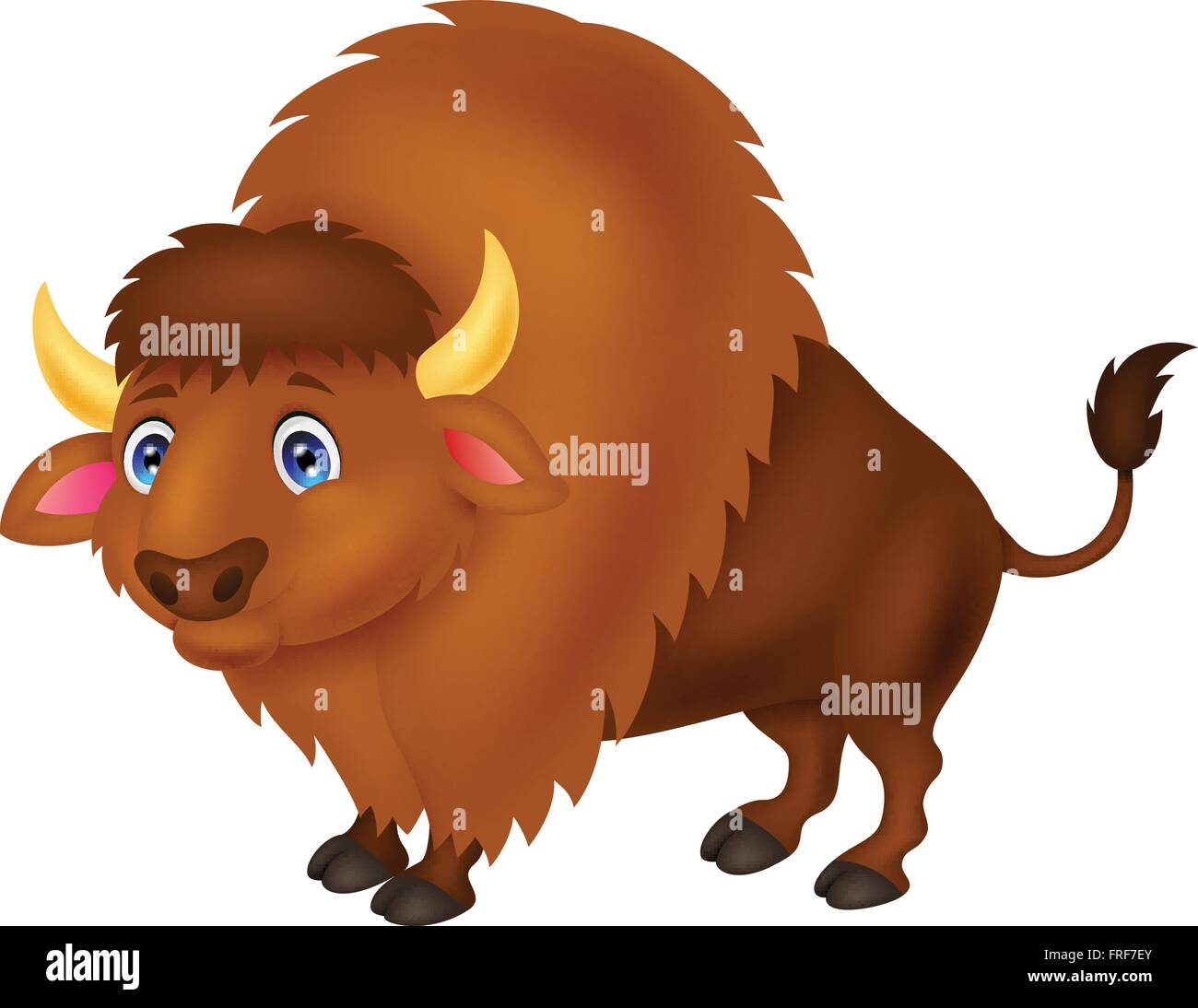 Cartoon bison hi-res stock photography and images - Alamy