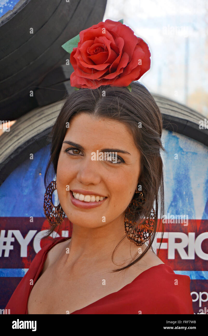 Andalucian women in traditional dress hi-res stock photography and ...