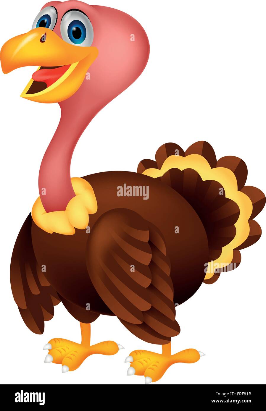 Vector illustration of turkey cartoon posing Stock Vector Image & Art ...