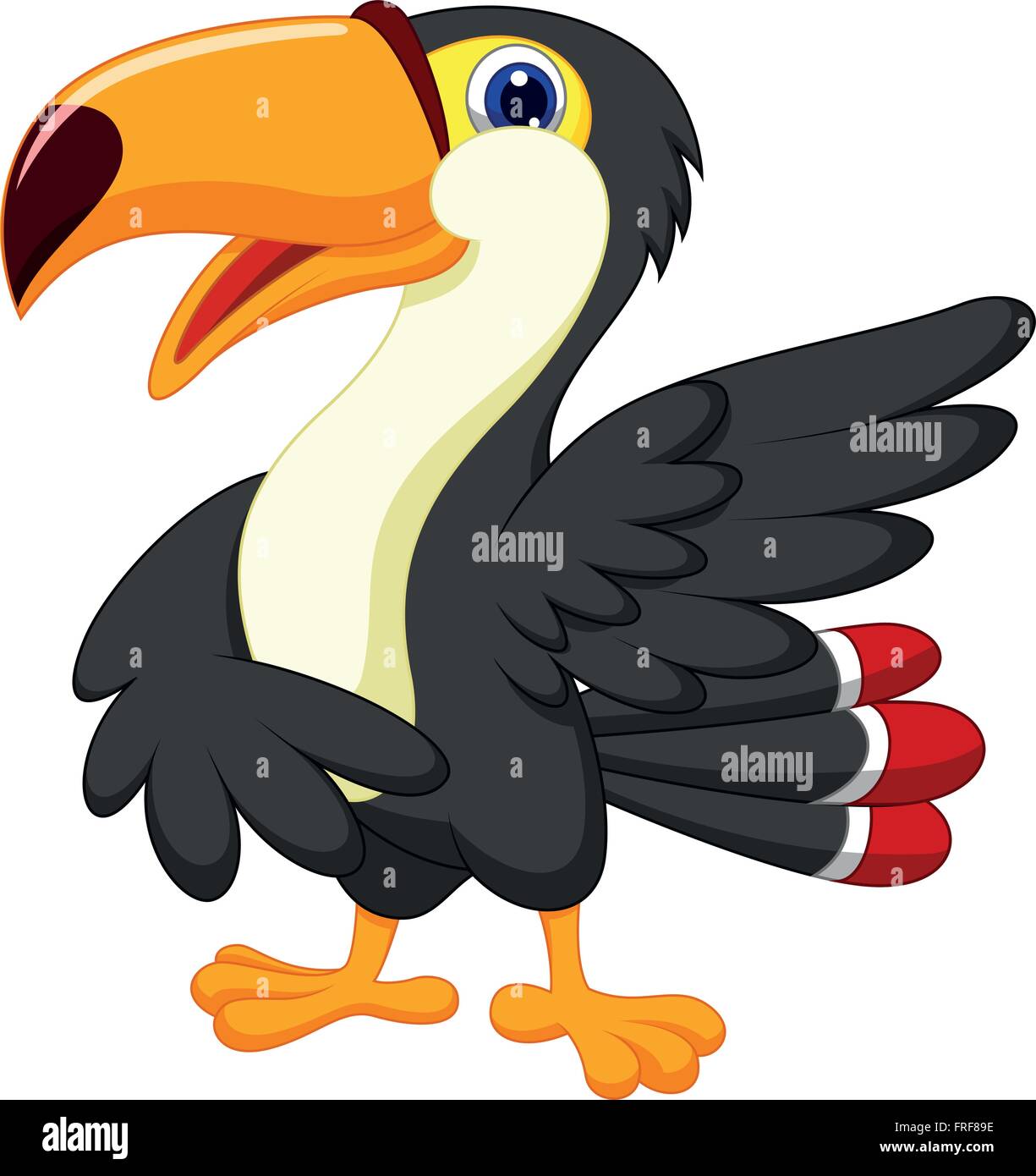 Cute toucan cartoon presenting Stock Vector Image & Art - Alamy