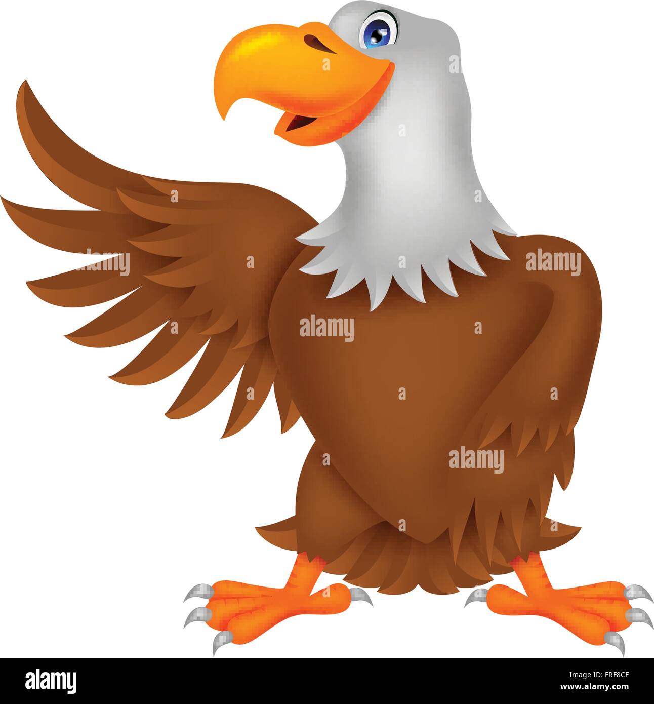 Eagle cartoon waving Stock Vector Image & Art - Alamy