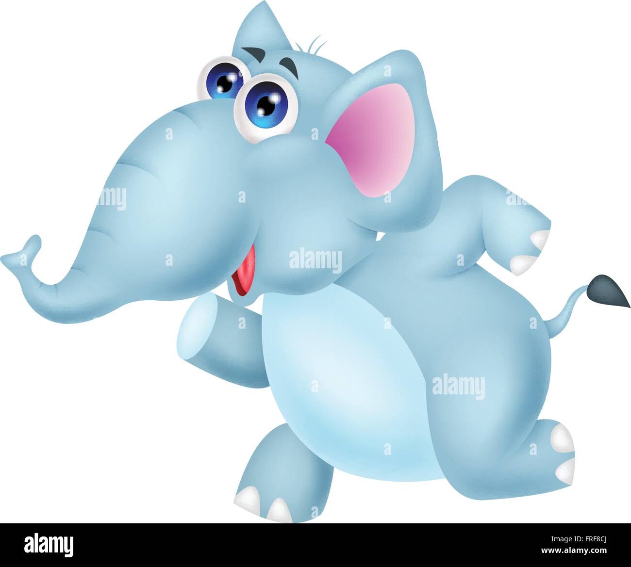 Elephant cartoon running Stock Vector Image & Art - Alamy