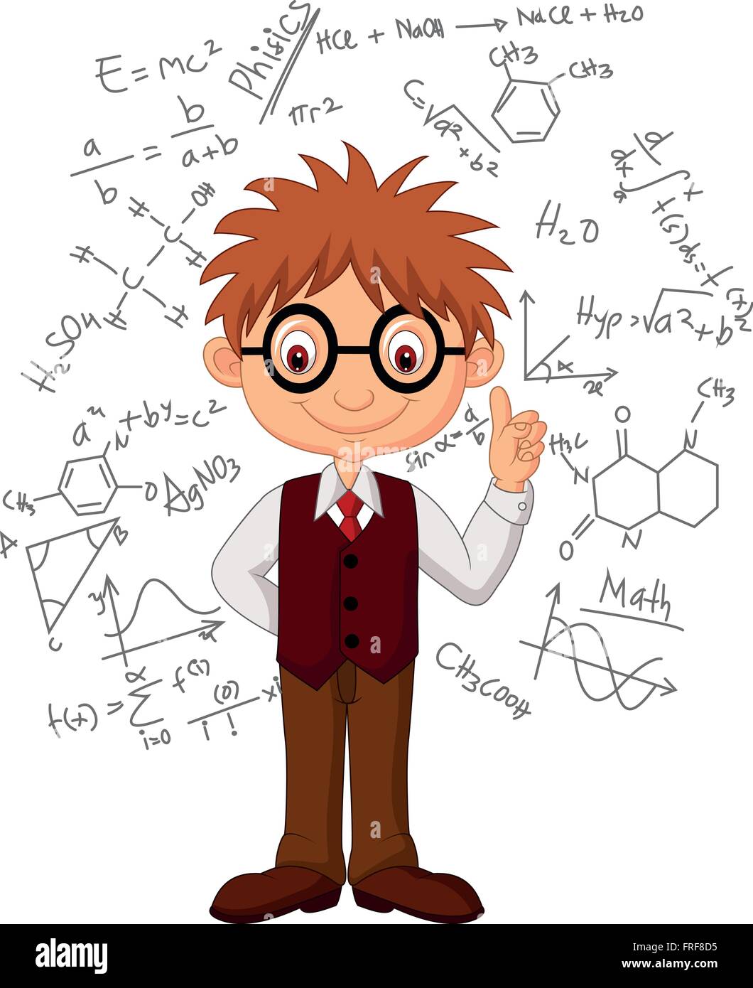 Smart boy cartoon Stock Vector Image & Art - Alamy