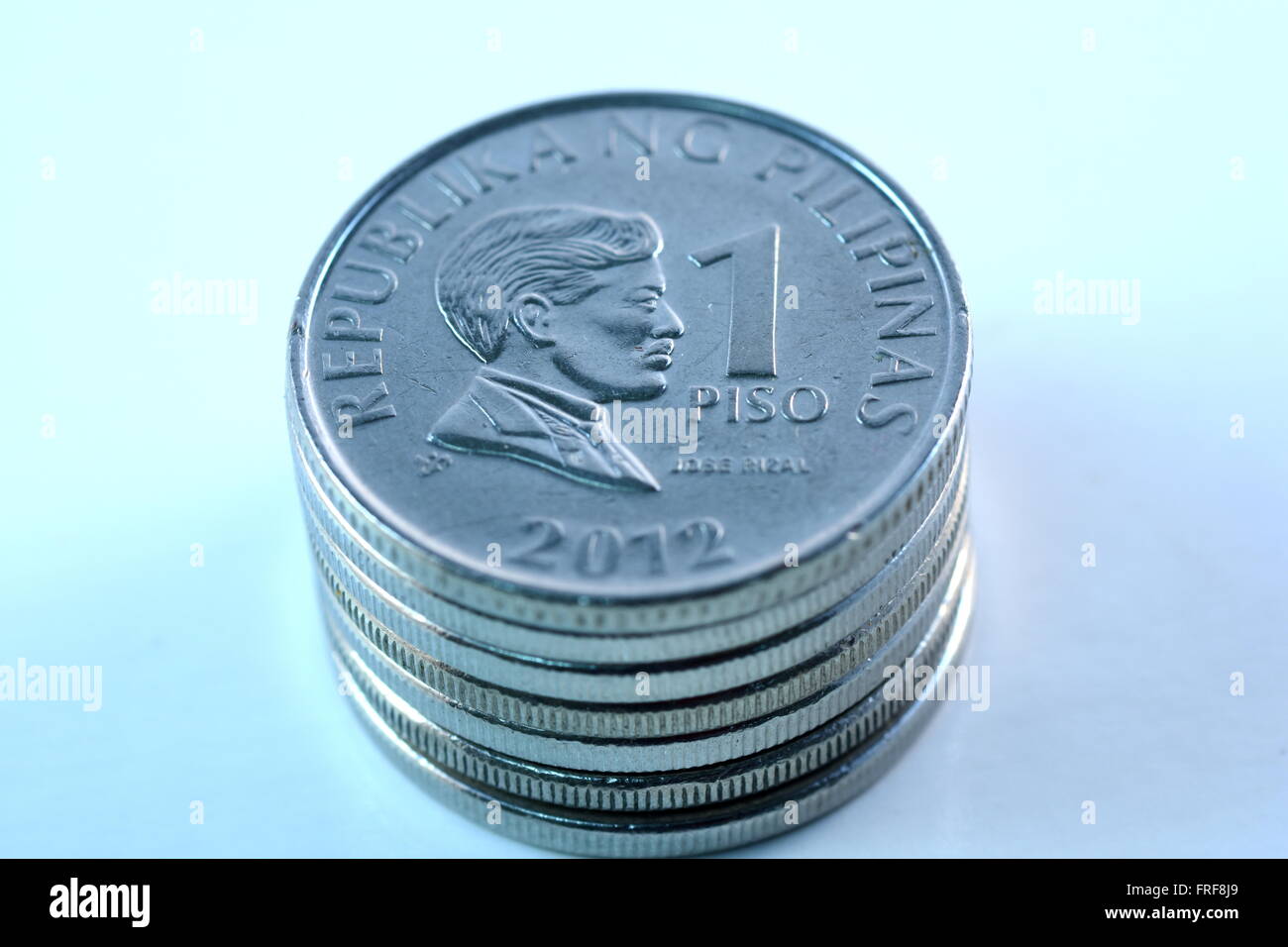 Close-up Philippines Peso coins Stock Photo - Alamy