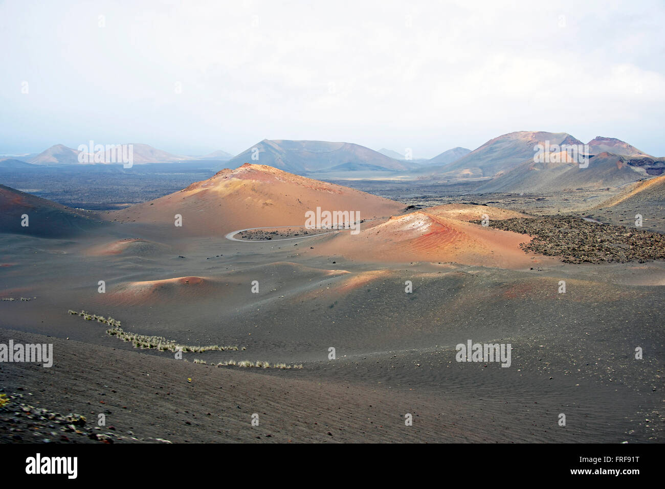 Volcanic Landscape in Timanfaya National Park, Canary Islands Stock ...
