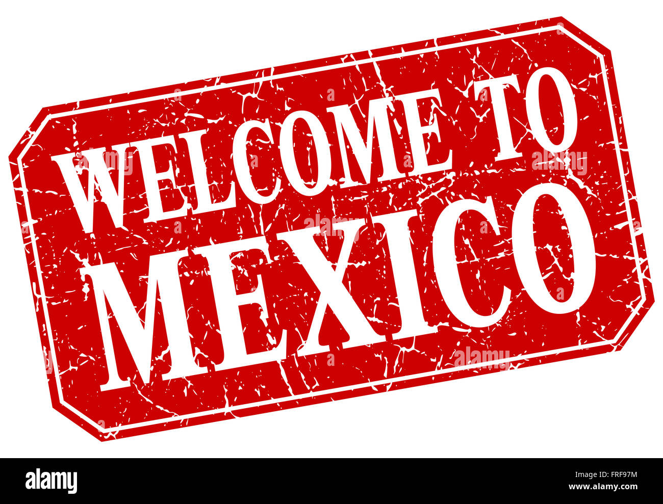 Welcome mexico stamp Cut Out Stock Images & Pictures - Alamy