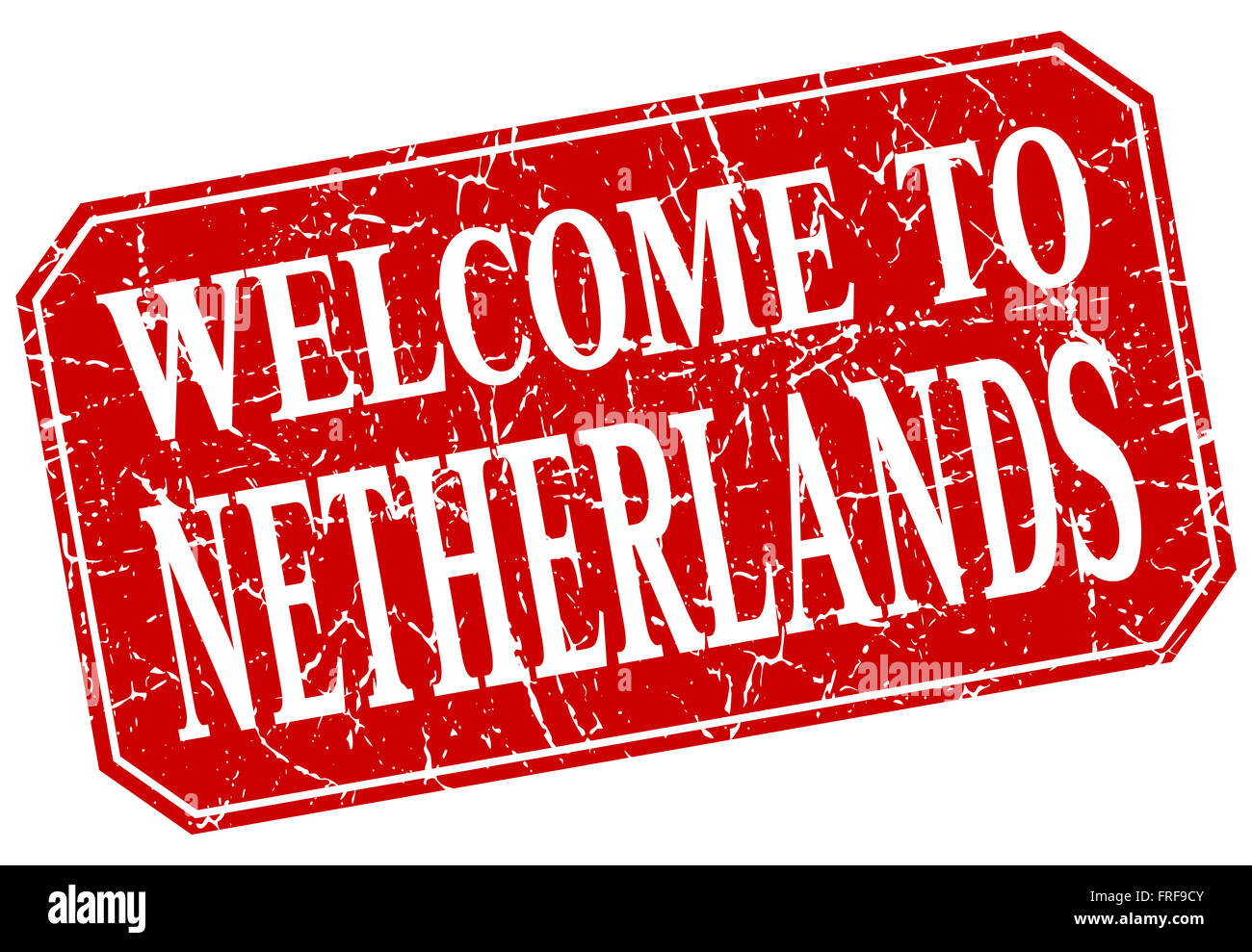 Welcome netherlands red stamp hi-res stock photography and images - Alamy