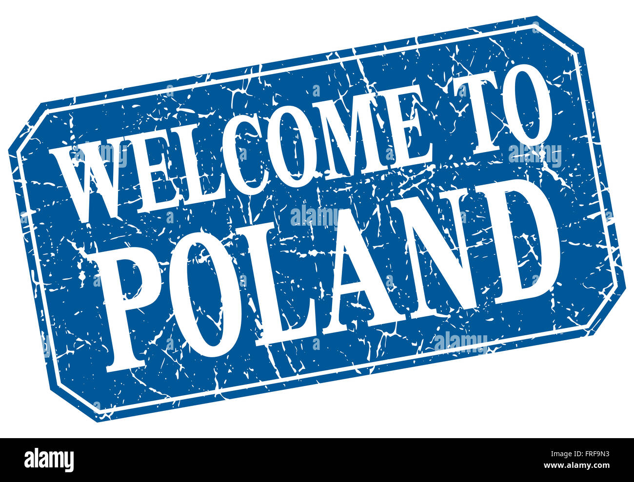 Welcome poland stamp Cut Out Stock Images & Pictures - Alamy