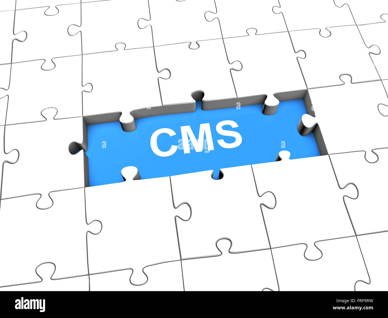 CMS Puzzle. Content management system concept Stock Photo - Alamy