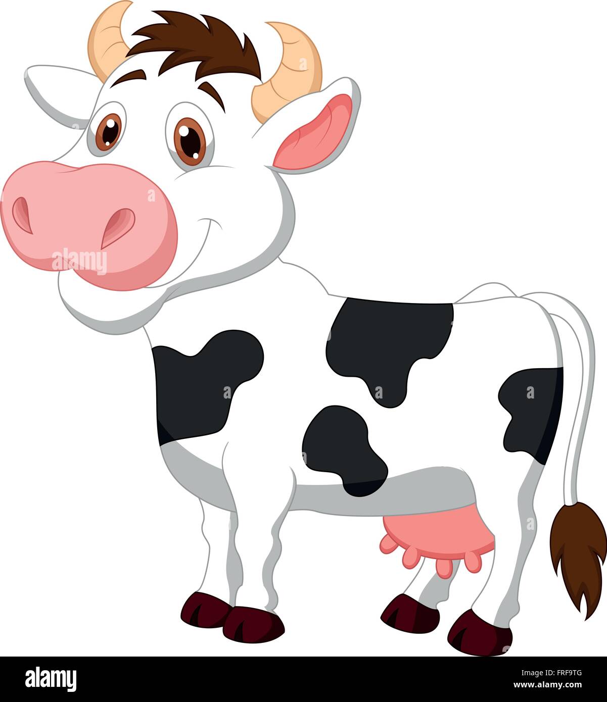 Cute cow cartoon Stock Vector Image & Art - Alamy