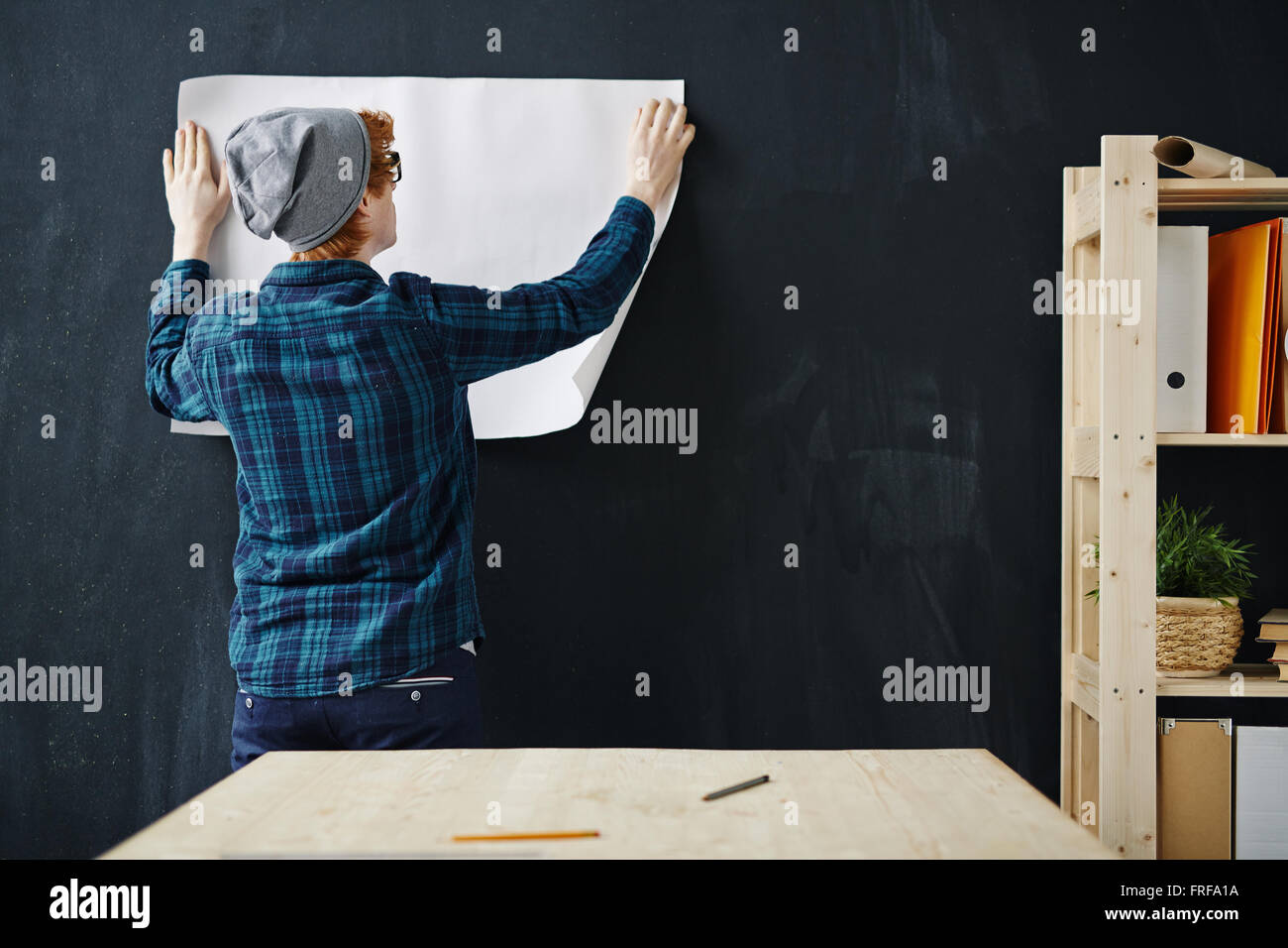 Architect at work Stock Photo - Alamy