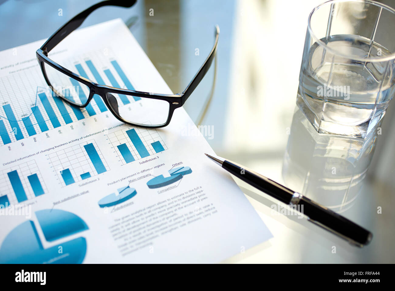 Objects on workplace Stock Photo - Alamy