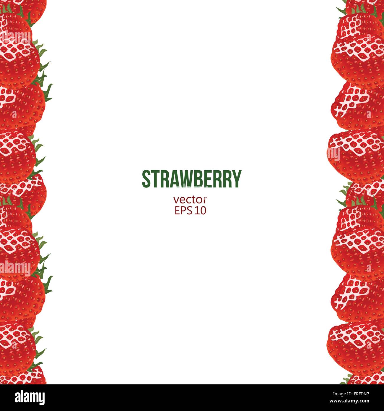 Strawberry frame, vector illustration Stock Vector Image & Art - Alamy