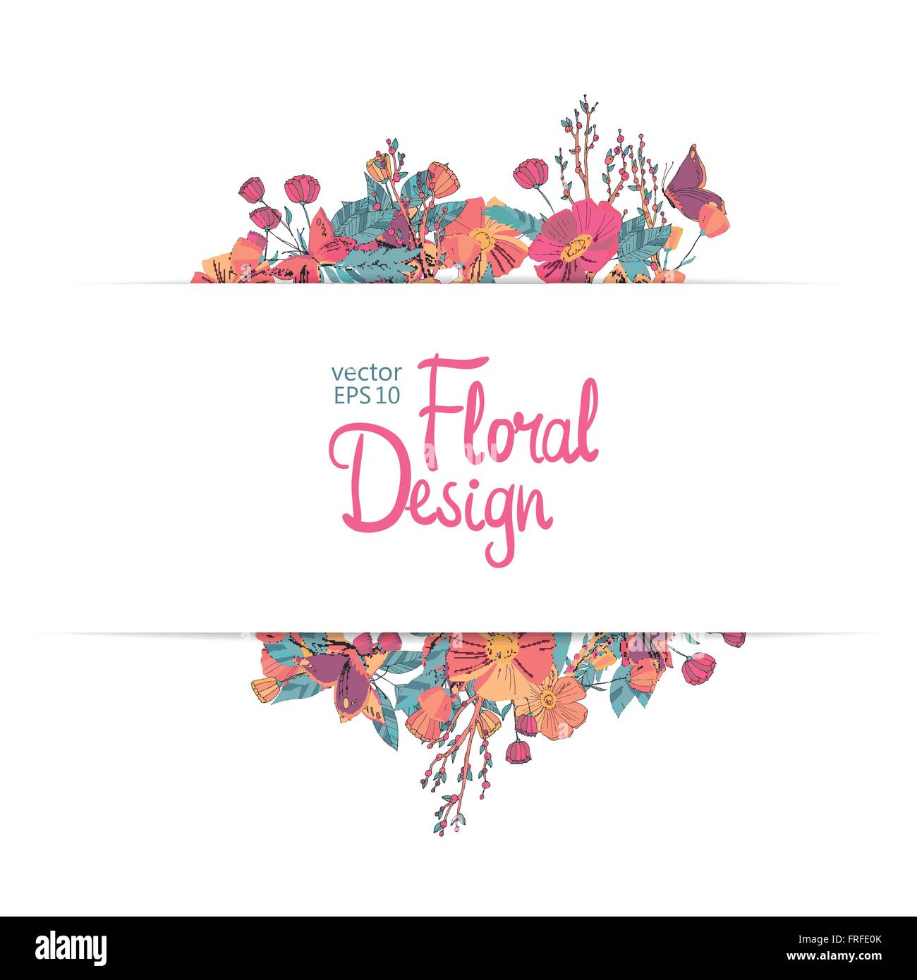 Floral vector border Stock Vector Image & Art - Alamy