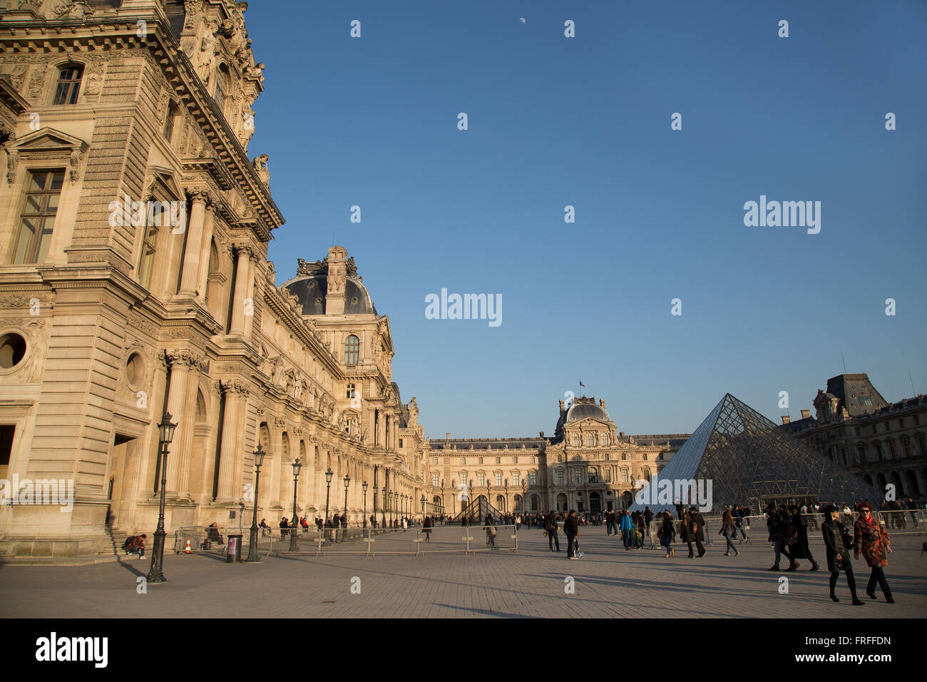 Louvre Museum in Paris, France in winter Stock Photo - Alamy