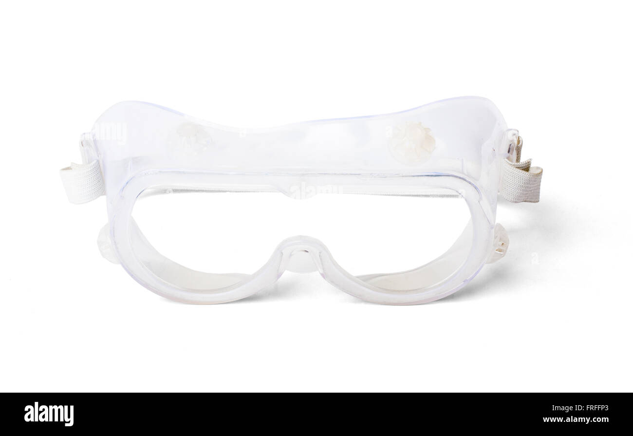 Safety glasses on white Stock Photo - Alamy