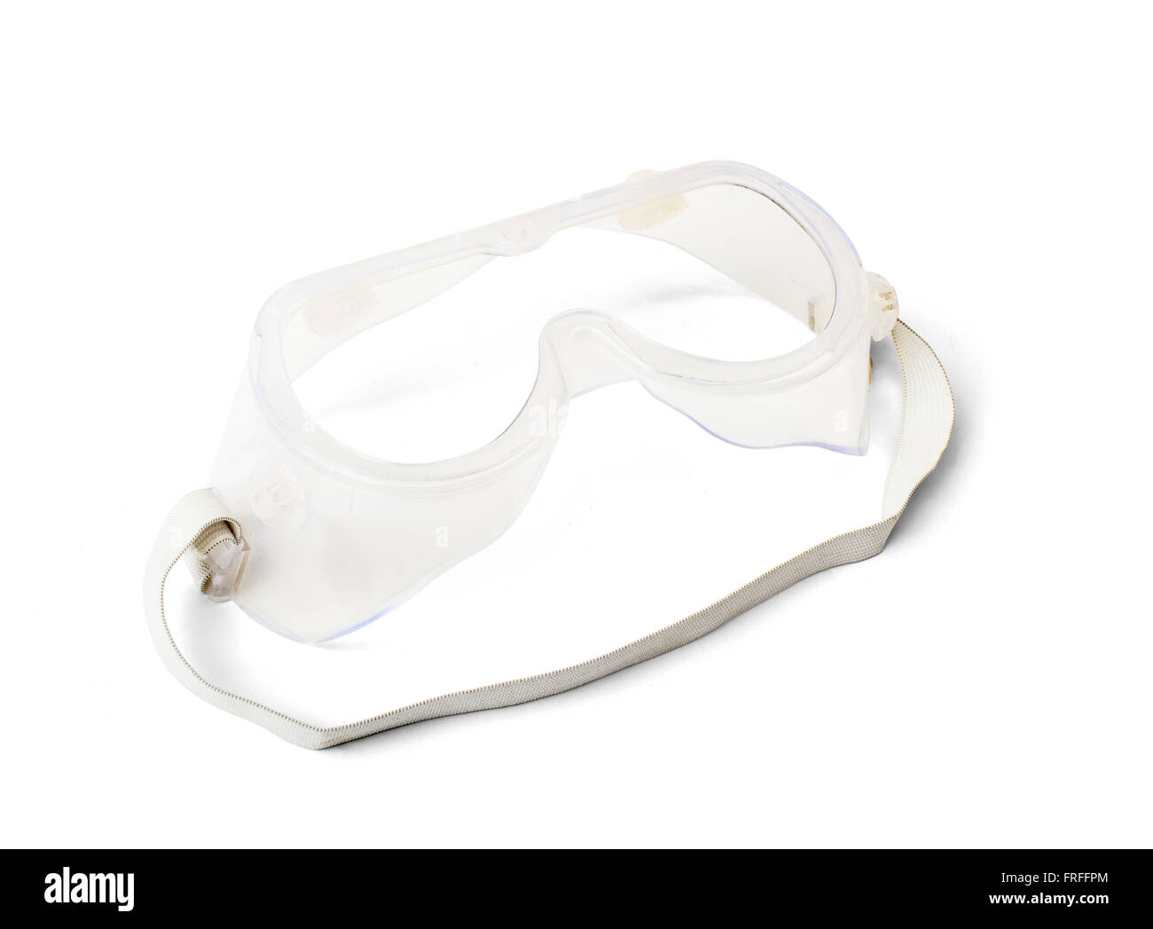 Safety glasses on white Stock Photo - Alamy