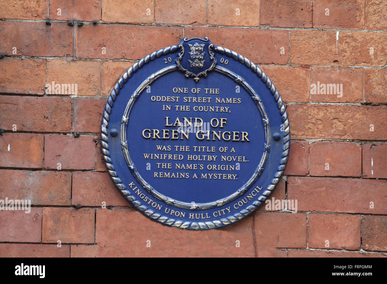 Blue round plaque hi-res stock photography and images - Alamy