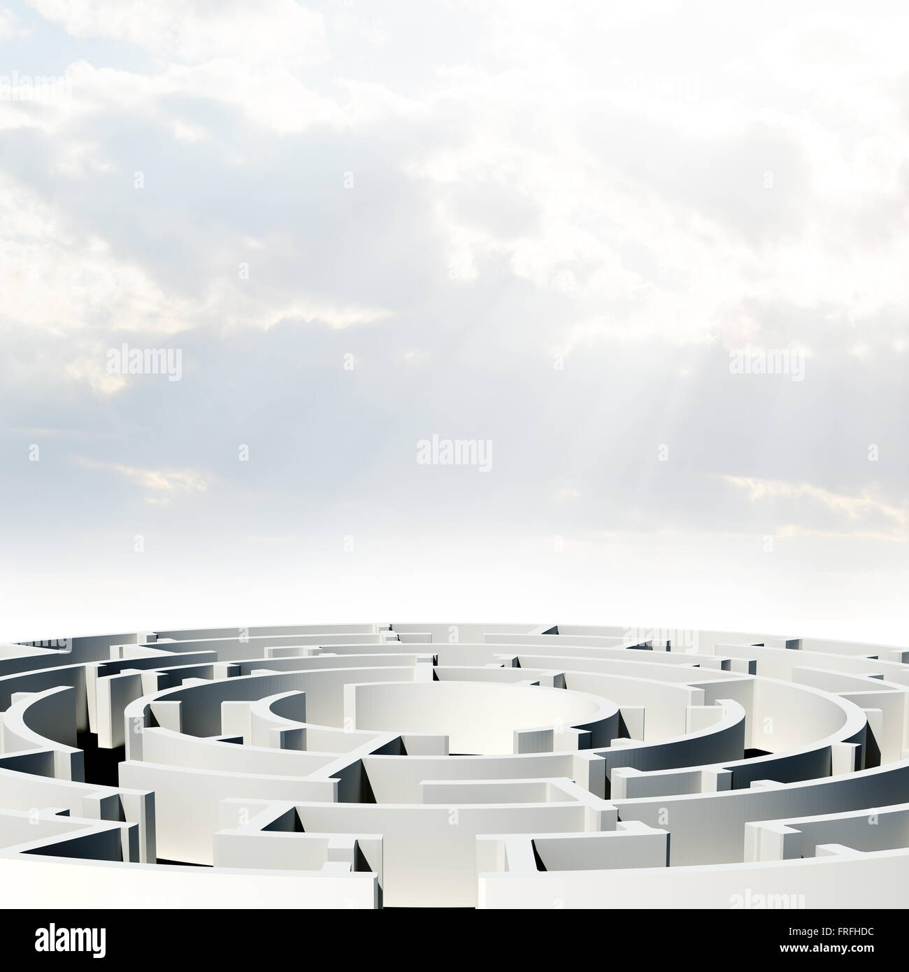 Labyrinth, 3d model Stock Photo - Alamy