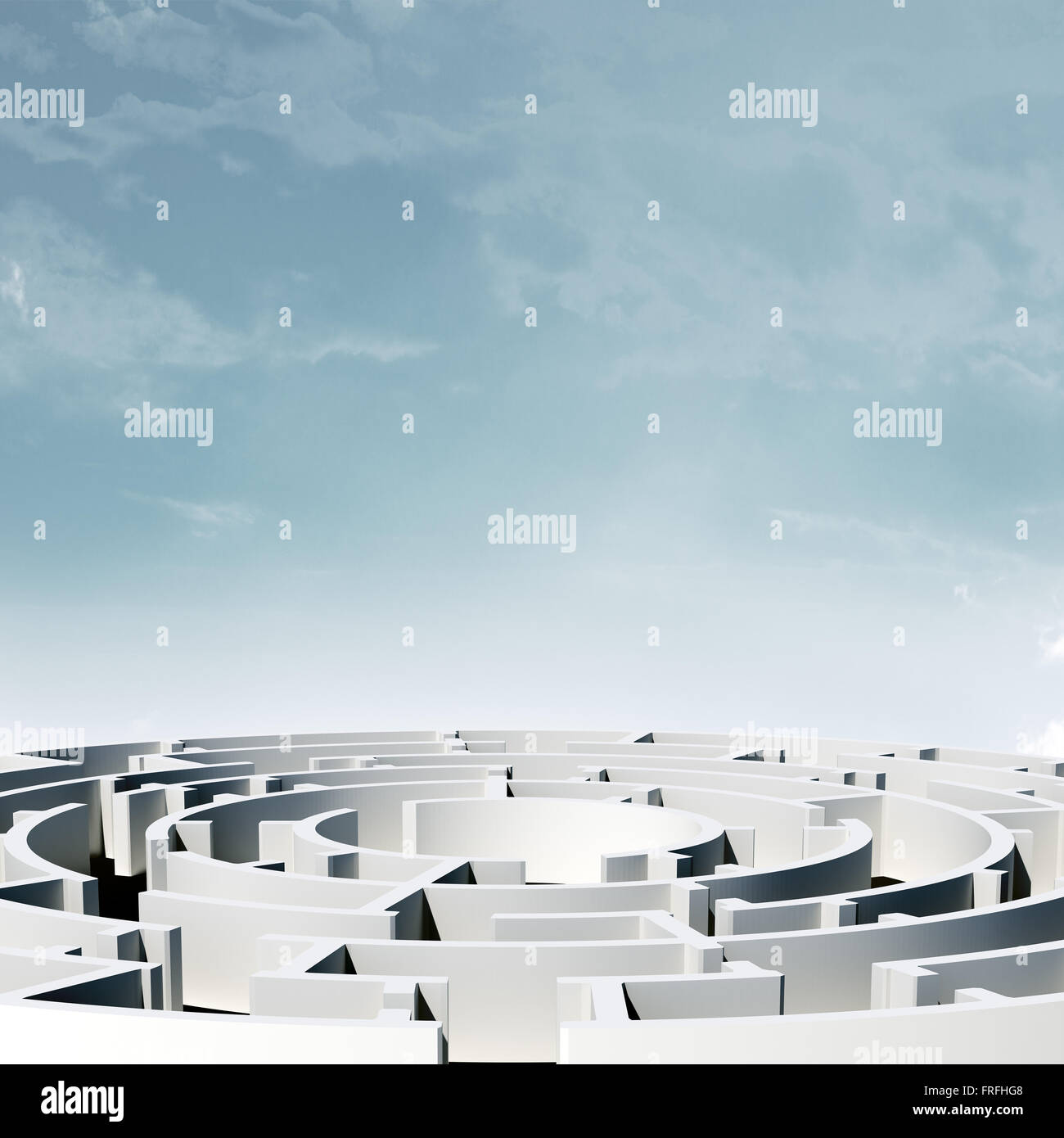 Labyrinth, 3d model Stock Photo - Alamy