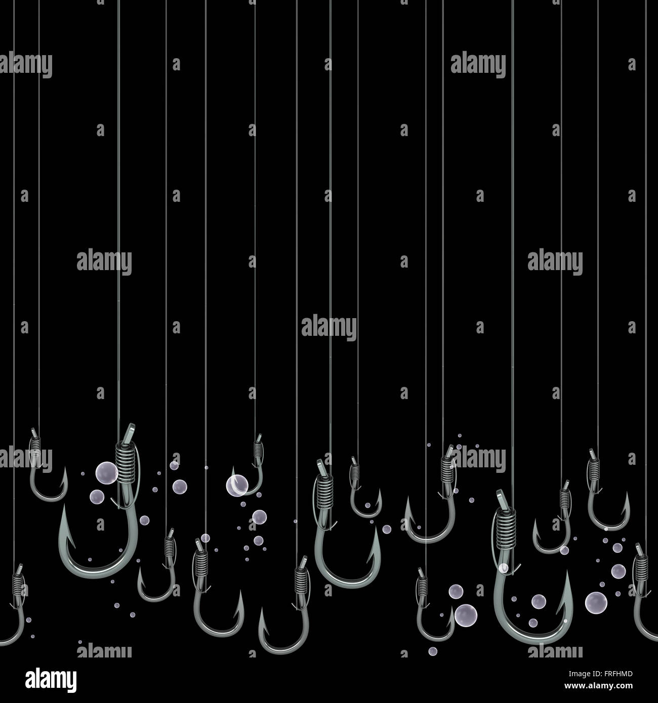 Set of fishhook Stock Photo - Alamy