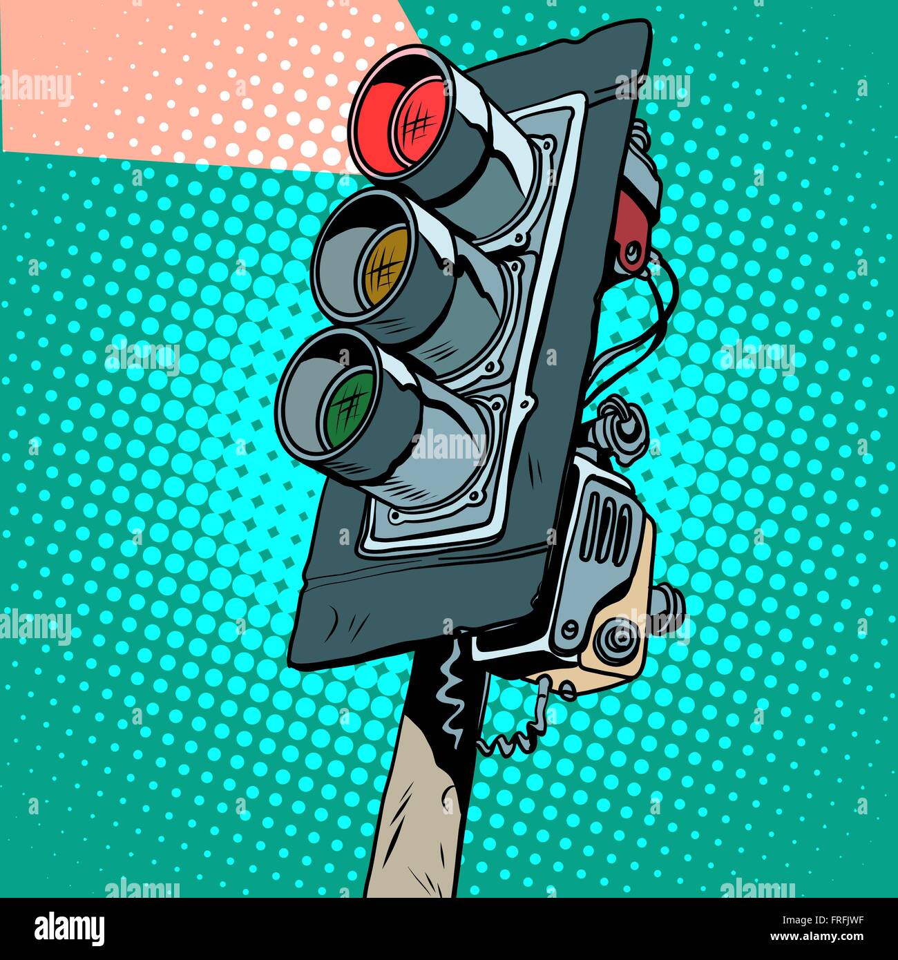 red traffic light Stock Vector Image & Art - Alamy