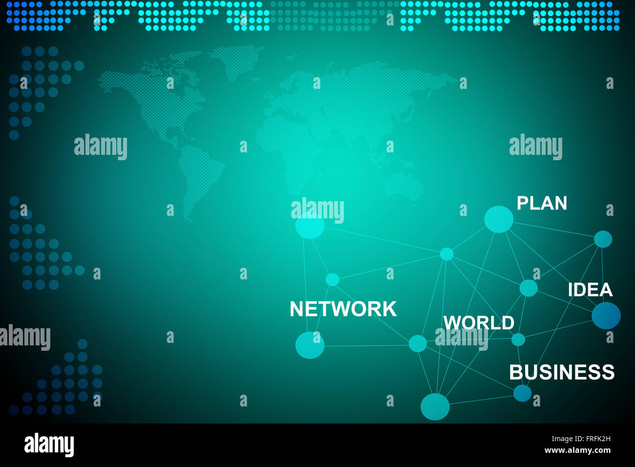 World map with words Stock Photo - Alamy