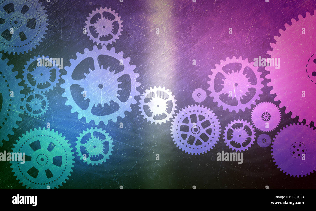 Set of mechanical gears Stock Photo - Alamy