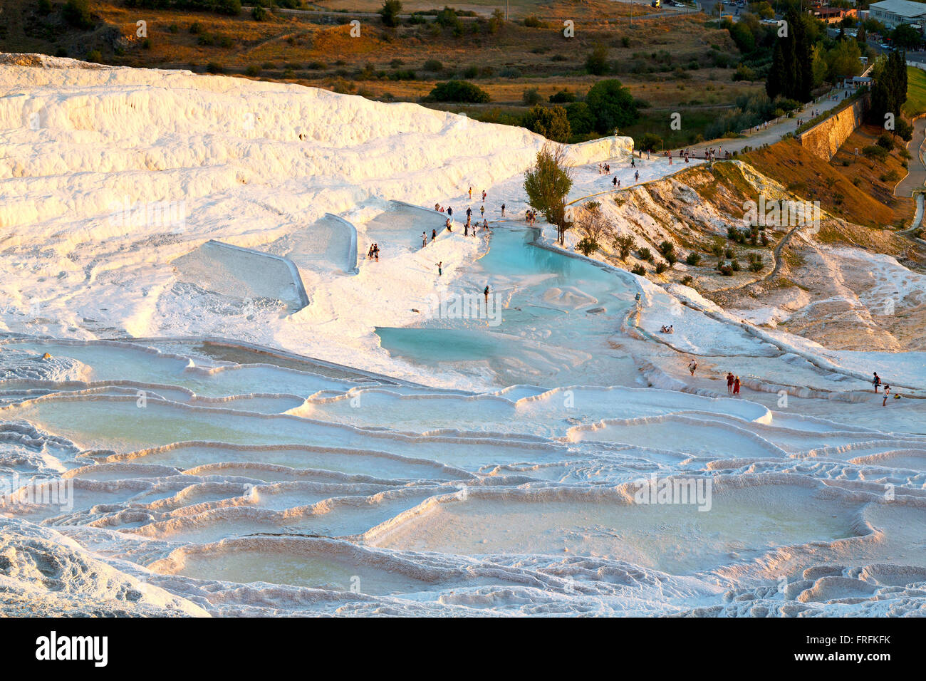 unique abstract in pamukkale turkey asia the old calcium bath and ...