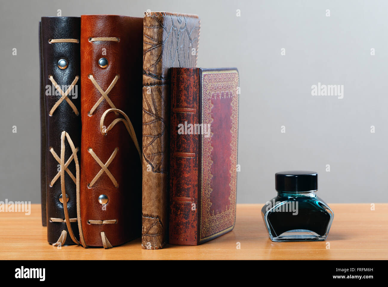 Pile of notebooks pencil hi-res stock photography and images - Alamy