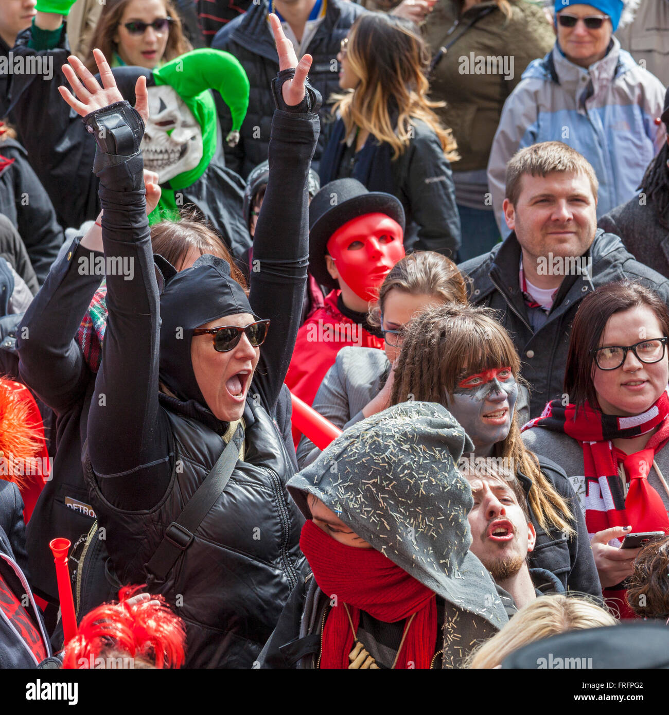 Detroit, Michigan -The Marche du Nain Rouge celebrates the coming of ...