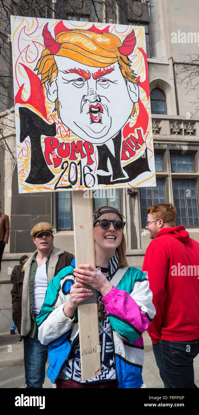 Detroit, Michigan -The Marche du Nain Rouge celebrates the coming of ...