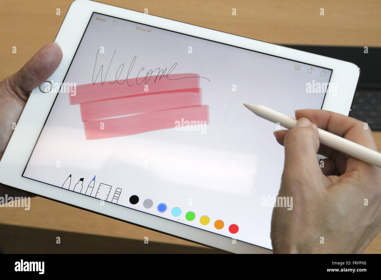 Apple presents the new iPad Pro 10 at its corporate headquarters in ...