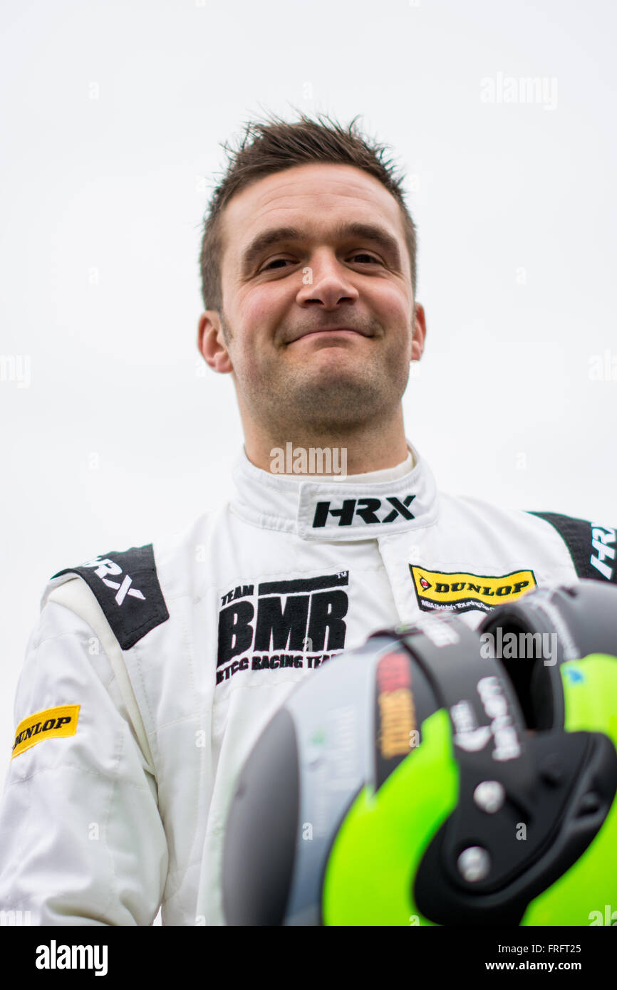 Castle Donington, Derby, UK. 22nd March, 2016. BTCC racing driver Colin ...