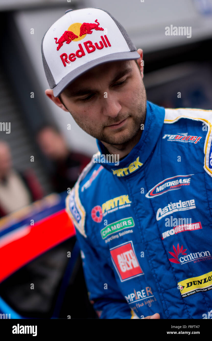 Castle Donington, Derby, UK. 22nd March, 2016. BTCC racing driver ...